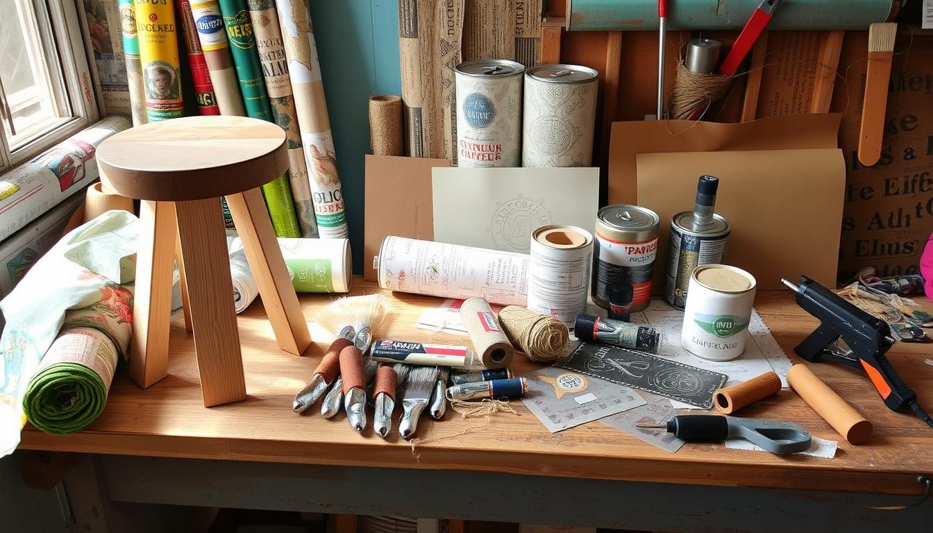 Clever Way to Up-cycle A Dated Bar-stool
